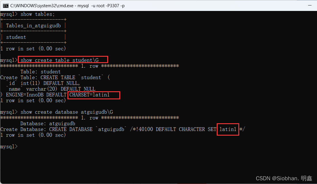 Mysql 4 Mysql使用演示（包含基本操作命令~~~）mysql57编码设置mysql演示数据库 Csdn博客