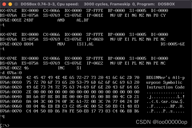 汇编语言,实验11_assume cs:codesg data segment db “beginner’s all-p-CSDN博客