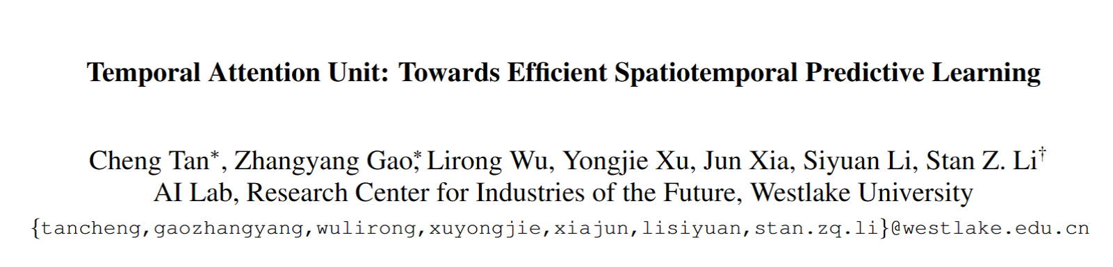 【CVPR2023】Temporal Attention Unit: Towards Efficient Spatiotemporal Predictive Learning-CSDN博客