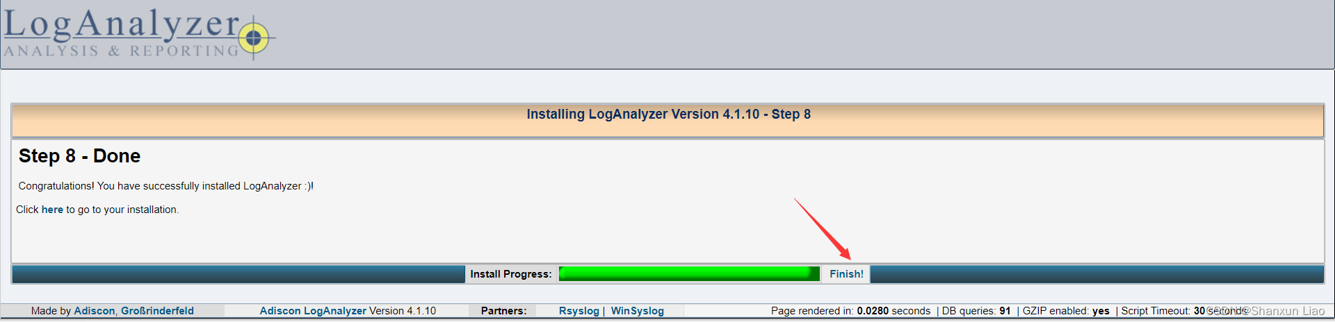 Install Configure LogAnalyzer with Rsyslog On CentOS 7_jpgraph error: 25001this php installation ...