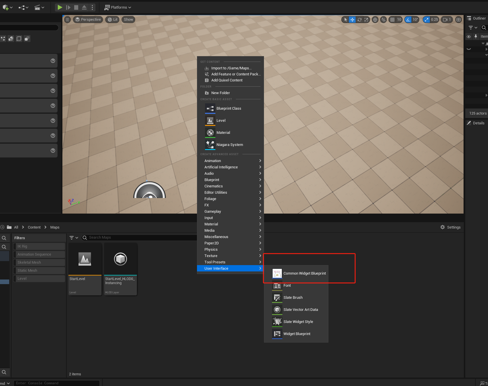 UE5 c++将自定义UserWdiget添加到对应菜单栏_c++ uuserwidget-CSDN博客