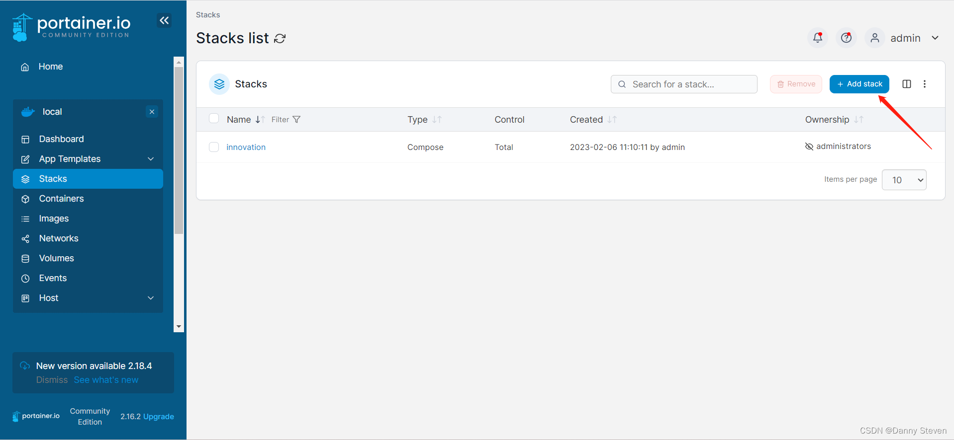 Centos7服务器Portainer-ce使用Stacks部署项目_portainer stacks-CSDN博客