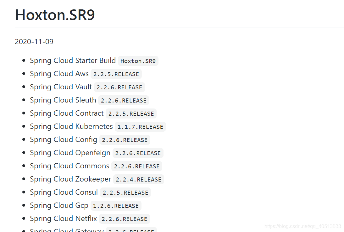springboot和springcloud版本对应关系_springcloud hoxton.sr9对应springboot-CSDN博客