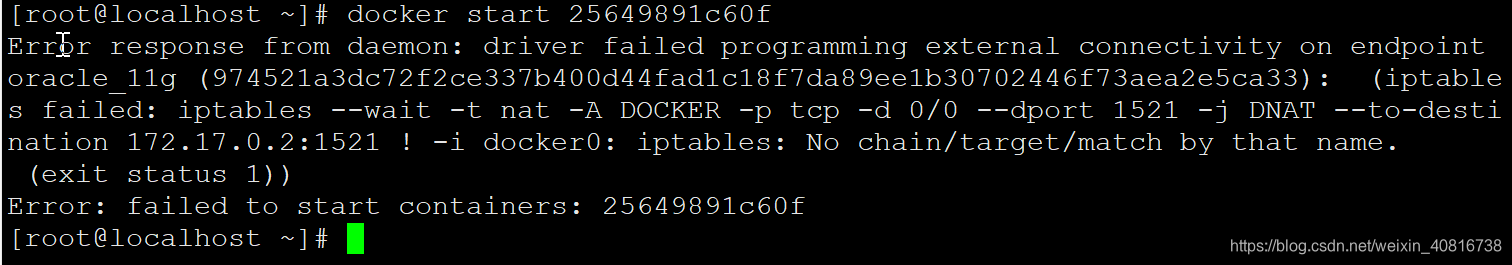 Error response from daemon: driver failed programming external connectivity on endpoint-CSDN博客