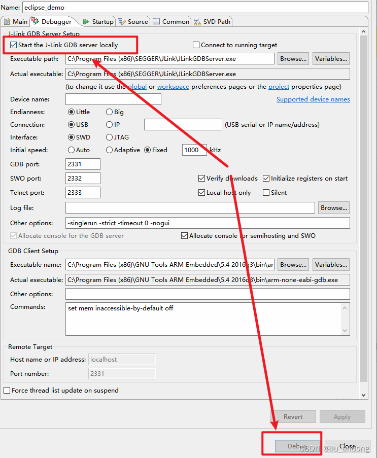 杰发科技AC7840——在Eclipse环境下使用Jlink调试_eclipse jlink-CSDN博客