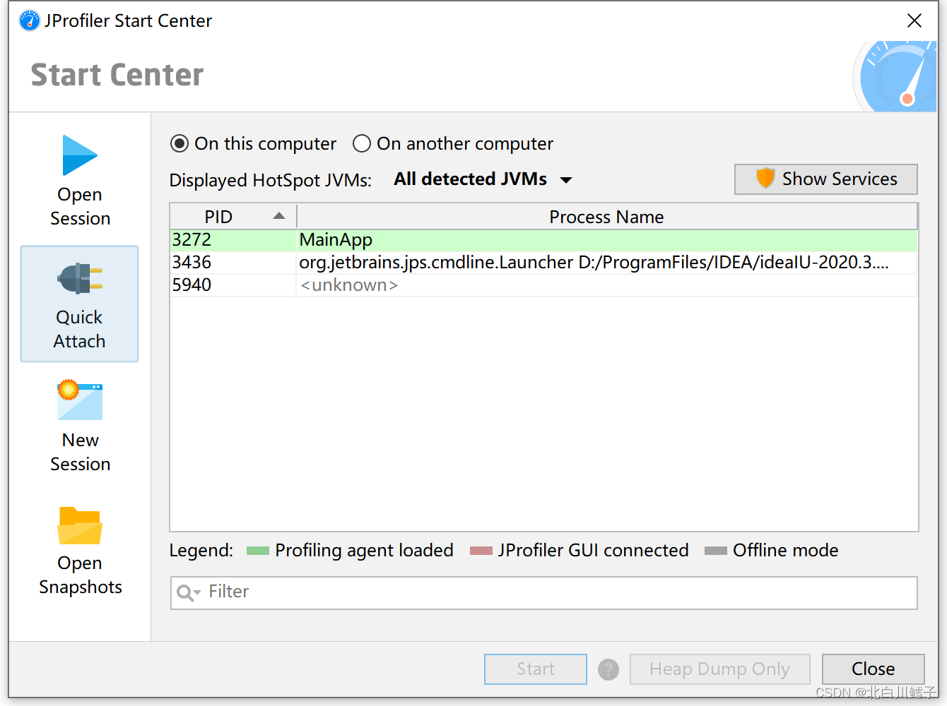 JProfiler的使用_idea jprofiler使用-CSDN博客
