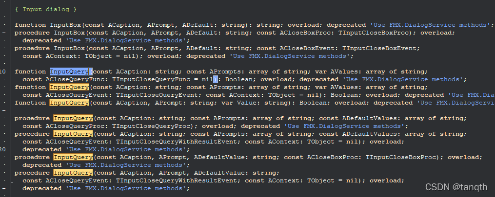 简单说说Delphi 输入对话框 InputQuery_delphi inputquery-CSDN博客