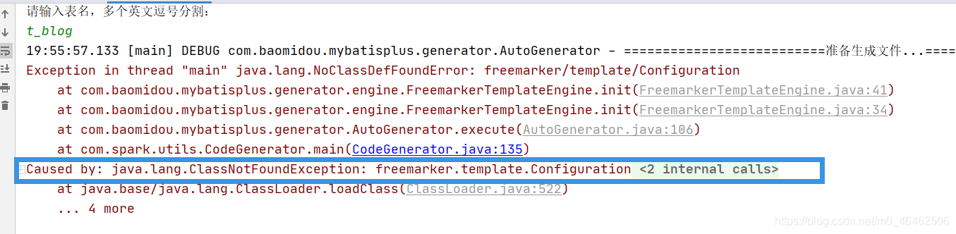 Caused by: java.lang.ClassNotFoundException: freemarker.template.Configuration-CSDN博客