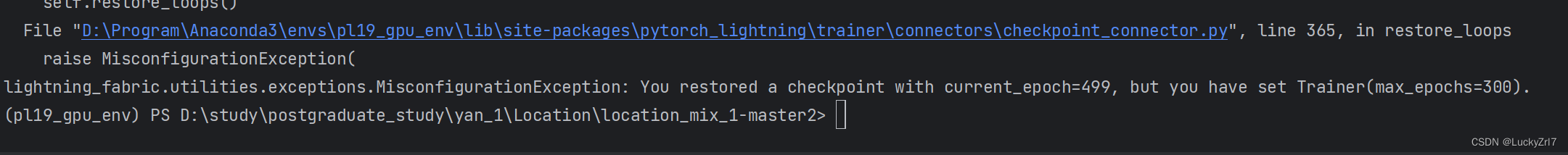 pytorch_lightning_报错及解决记录3：ckpt_path问题_pytorch lighting 取消保存ckpt-CSDN博客
