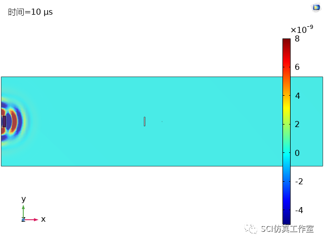 Comsol 钢板lamb波发射与接收（有裂纹）_超声波裂纹检测-CSDN博客