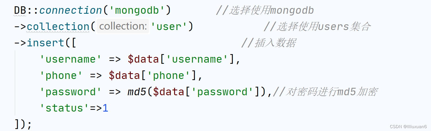 MongoDB接入php (laravel)使用添加入库_laravel mongodb-CSDN博客
