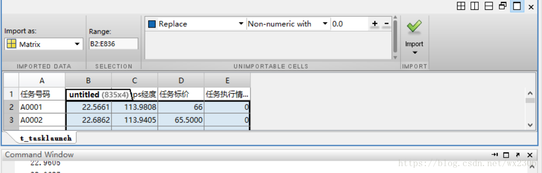 Matlab将excel读进工作区matlab读取excel文件中的数据 Csdn博客