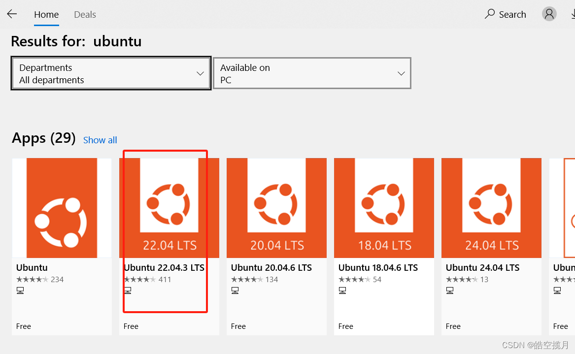 Windows安装Ubuntu22.04.3LTS_微软商店安装ubuntu-CSDN博客