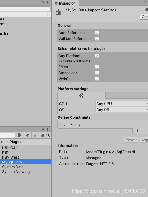 再次Unity连接MySQL遇到的新问题_unity client does not support authentication proto ...