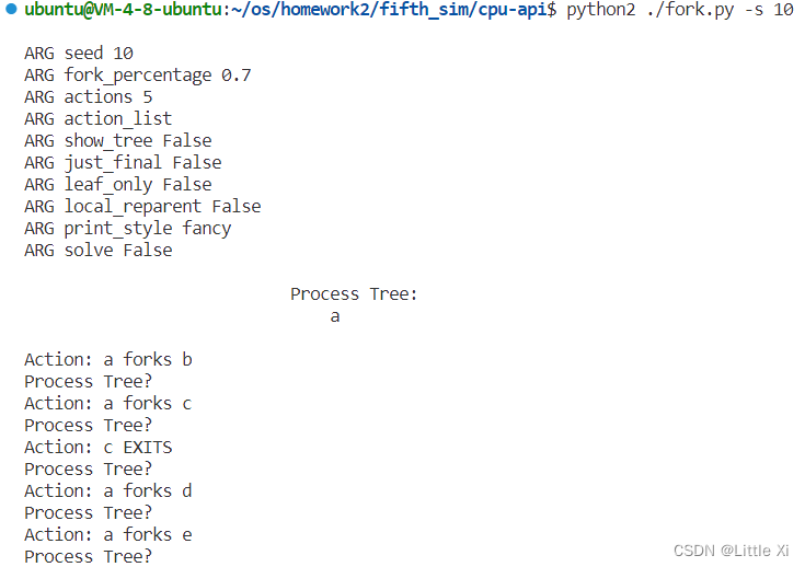 【LittleXi】第五章 Process API exercise_使用 fork()编写另一个程序。子进程应打印“hello”,父进程应打印“goodbye”。你-CSDN博客