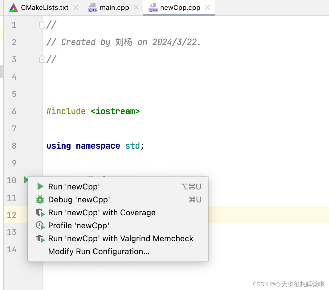 如何在CLion中运行自己创建的CPP或C文件_clion怎么运行cpp-CSDN博客