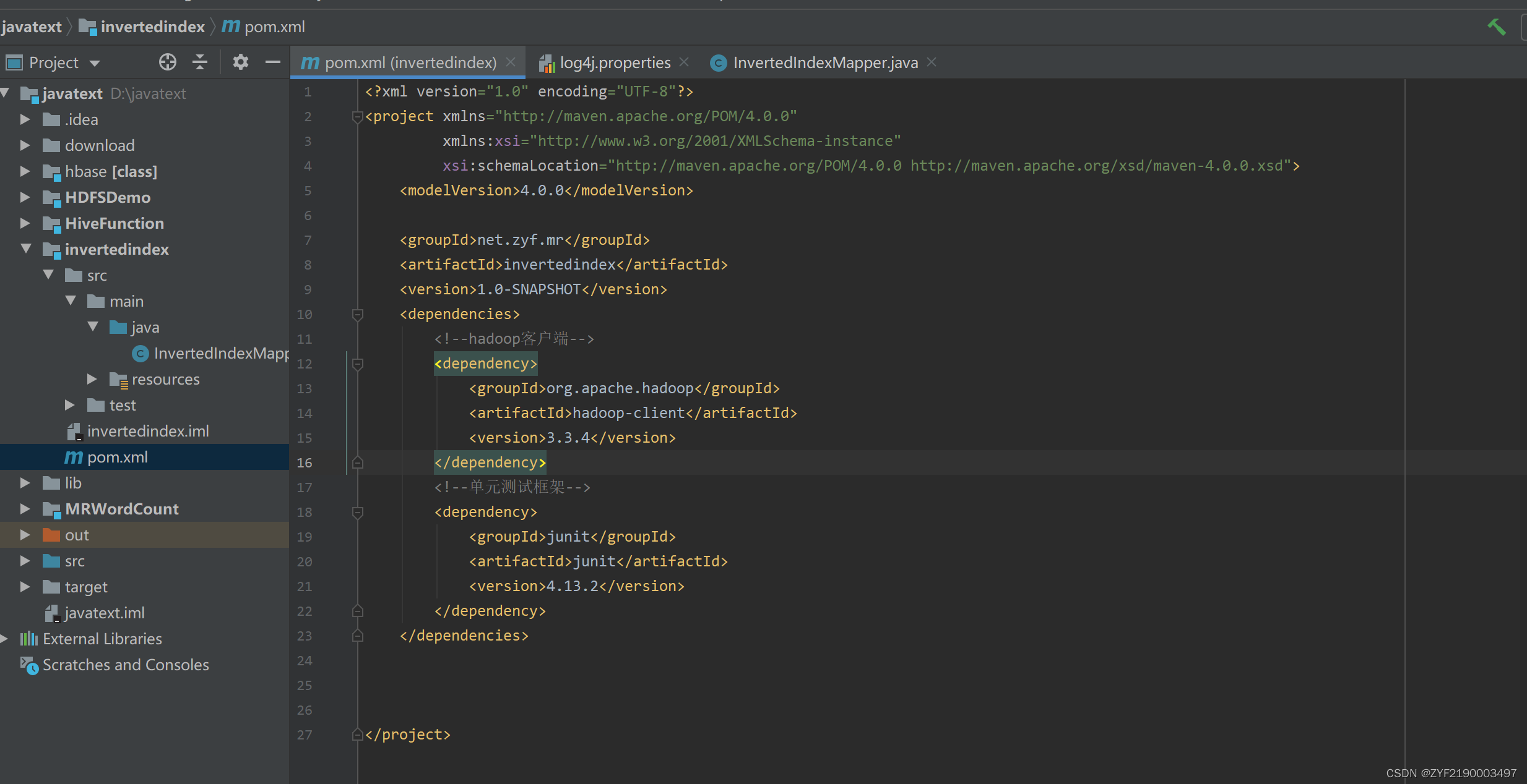 Hadoop MR实现倒排索引-CSDN博客