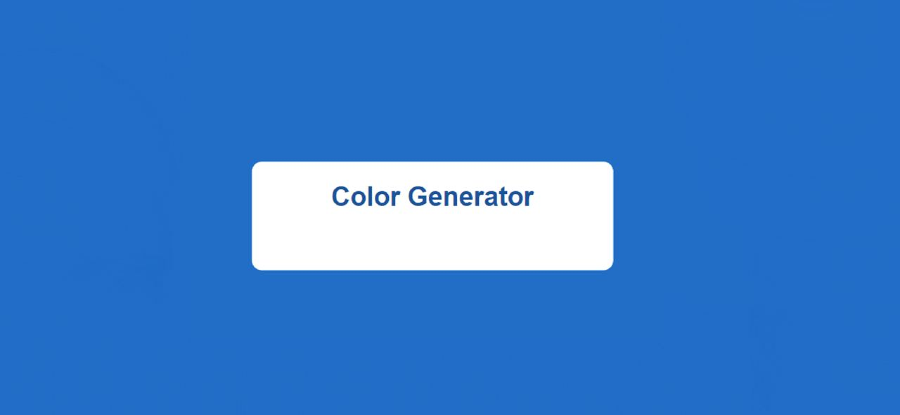 使用 Javascript 和 Css 的随机颜色生成器 Css背景色随机 Csdn博客