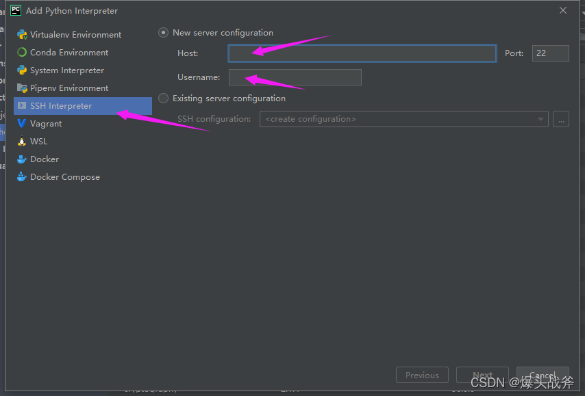 pycharm中配置wsl、SSH_pycharm ssh连接wsl-CSDN博客