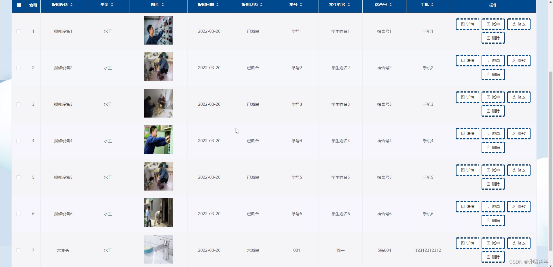 [附源码]java+ssm计算机毕业设计java校园后台报修管理系统51b35【源码、数据库、LW、部署】-CSDN博客