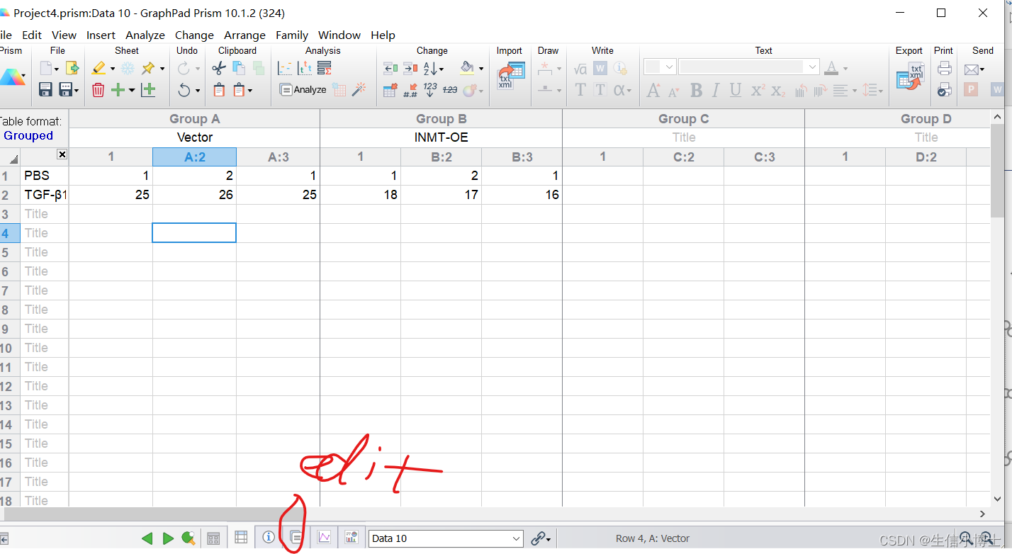 graphpad作图数据在哪里 graphpad加截断线 更改图表类型_graphpad怎么修改图例-CSDN博客