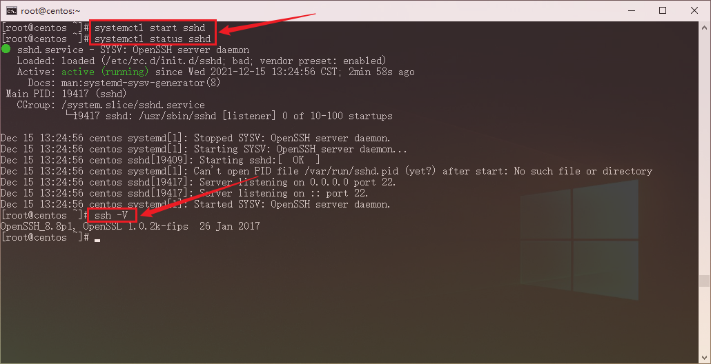 【阿里云镜像】使用阿里云openssh镜像安装配置SSH服务_started sysv: openssh server daemon.-CSDN博客