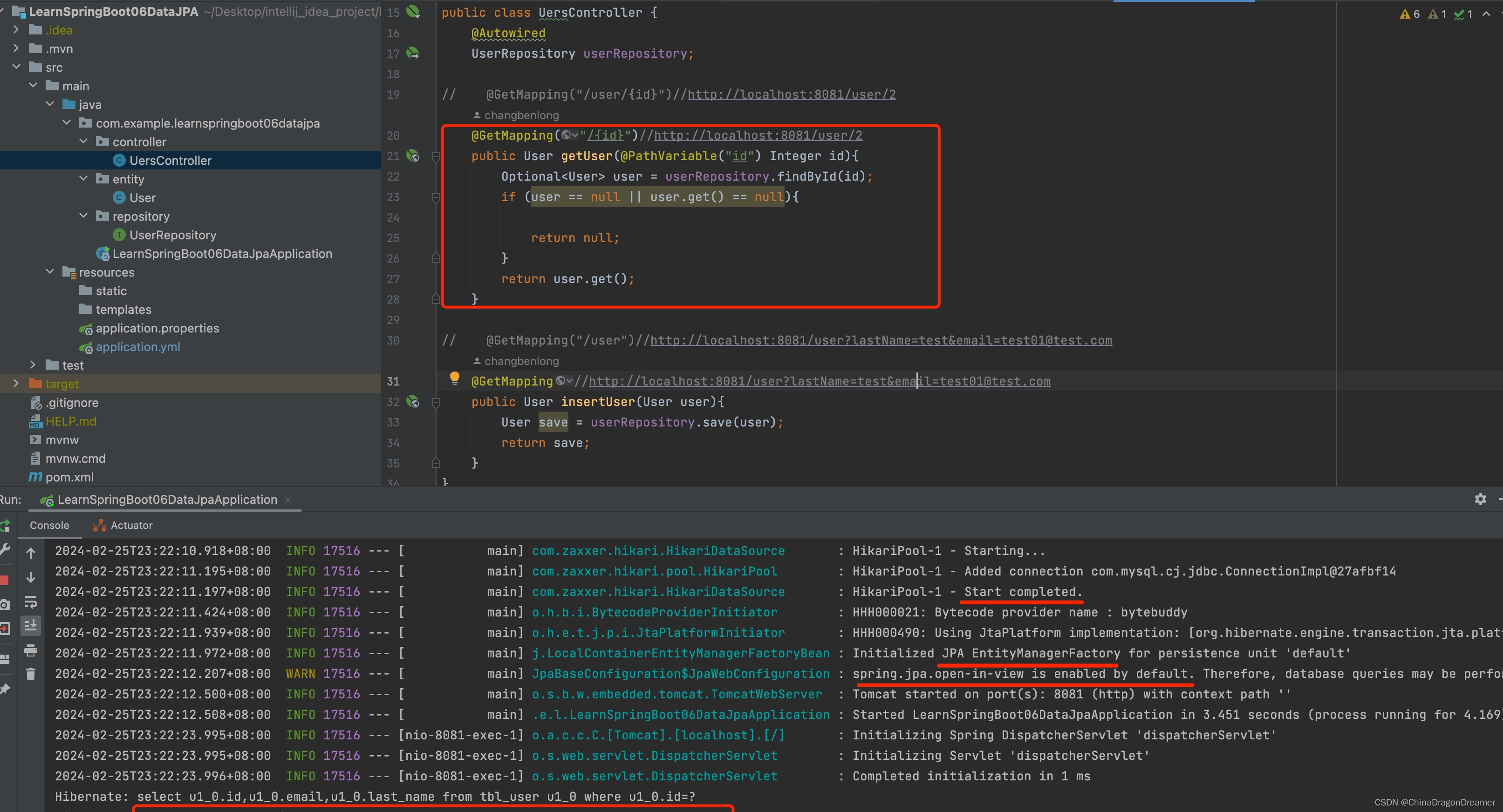 SpringBoot：数据访问-整合 spring-boot-starter-data-jpa-CSDN博客