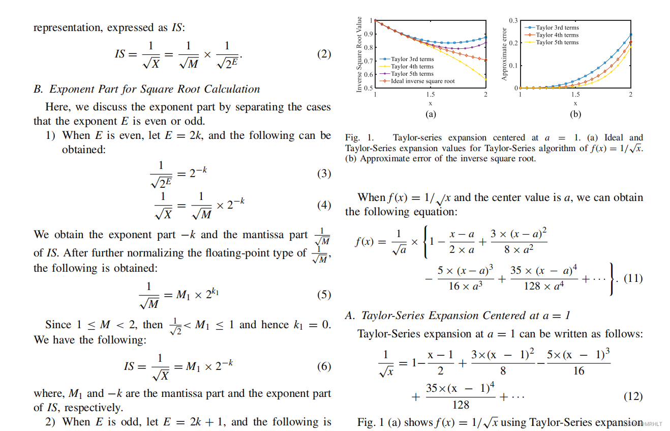 Fpga定点小数计算——平方根倒数运算（基于泰勒展开式）fpga求倒数 Csdn博客