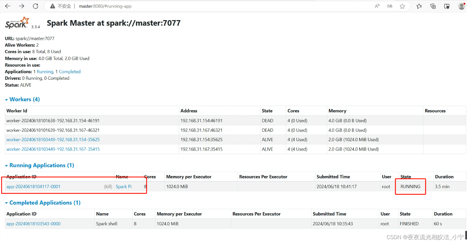 基于Spark3.3.4版本,实现Standalone 模式高可用集群部署_spark standalone 高可用-CSDN博客