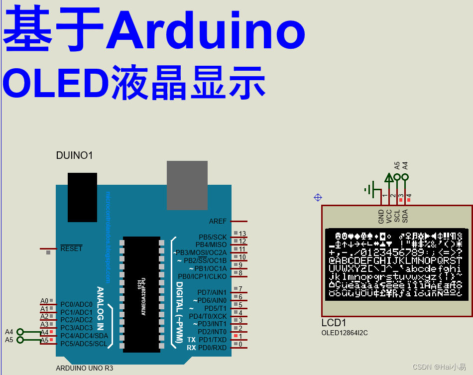 【Proteus仿真】【Arduino单片机】OLED液晶显示_proteus ssd1306-CSDN博客
