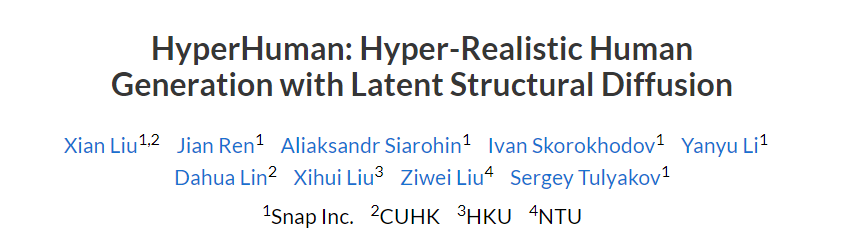 真假难辨！AI人像生成再进化！HyperHuman：基于隐式结构扩散的超逼真人像生成...-CSDN博客