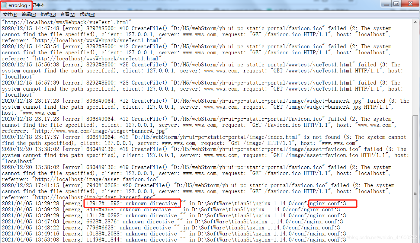 unknown directive nginx.conf:3-CSDN博客