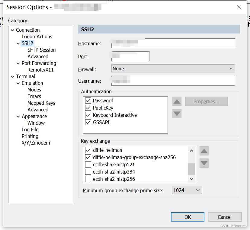 linux中crt客户端报错Key exchange failed. No compatible key-exchange method解决方法_linux_Bmount-讯飞AI开发者社区