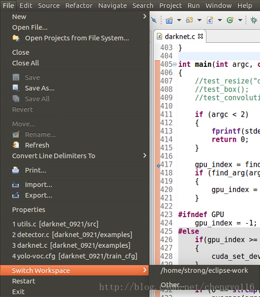 Eclipse - Switch Workspace-CSDN博客