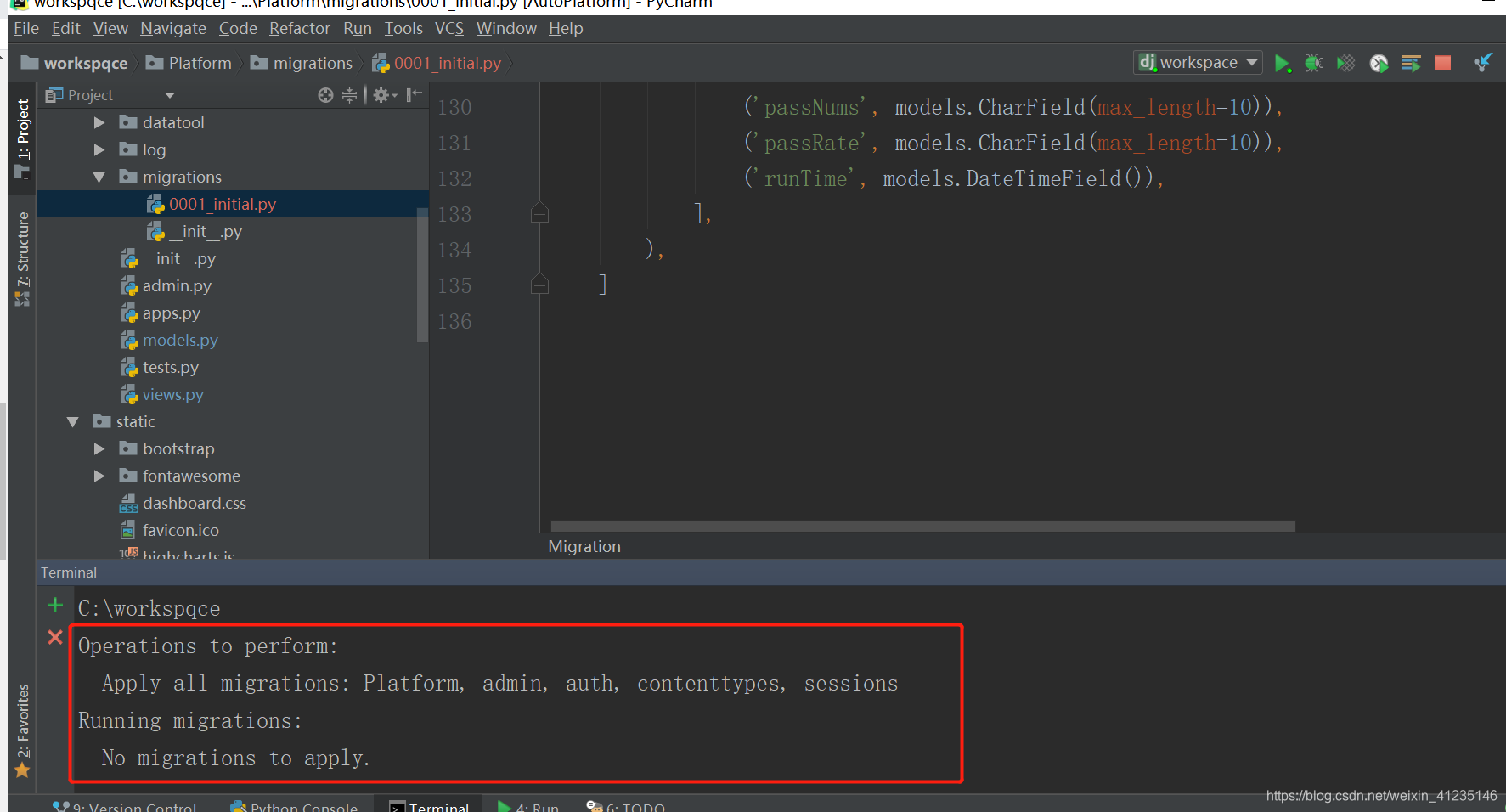 django数据库建表的时候，migrate时总是报No migrations to apply.（日常问题解决方案）_djiango makemigrations后,执行migrate提示 ...