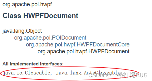 关于Apache-POI的学习与工具类封装日志【2】----从官方例子代码Word2Forrest分析HWPFDocument构造方法-CSDN博客