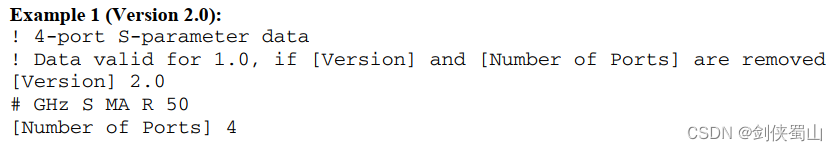 【Touchstone 1.0&2.0数据格式解析】_snp文件格式-CSDN博客