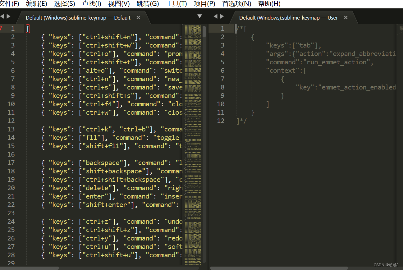 Sublime中Tab缩进_sublime缩进4个空格-CSDN博客