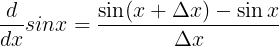 单变量微积分(二)：关于sinx和cosx的求导的推导_sinx的微分-CSDN博客