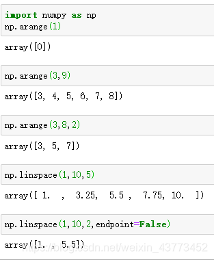 numpy广播机制，np.arange，np.linspace，np.unique解析_arange播放机制-CSDN博客
