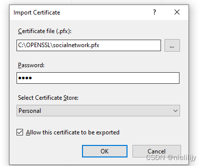 Openssl生成pfx文件，在IIS服务器上使用_iis的pfx文件-CSDN博客