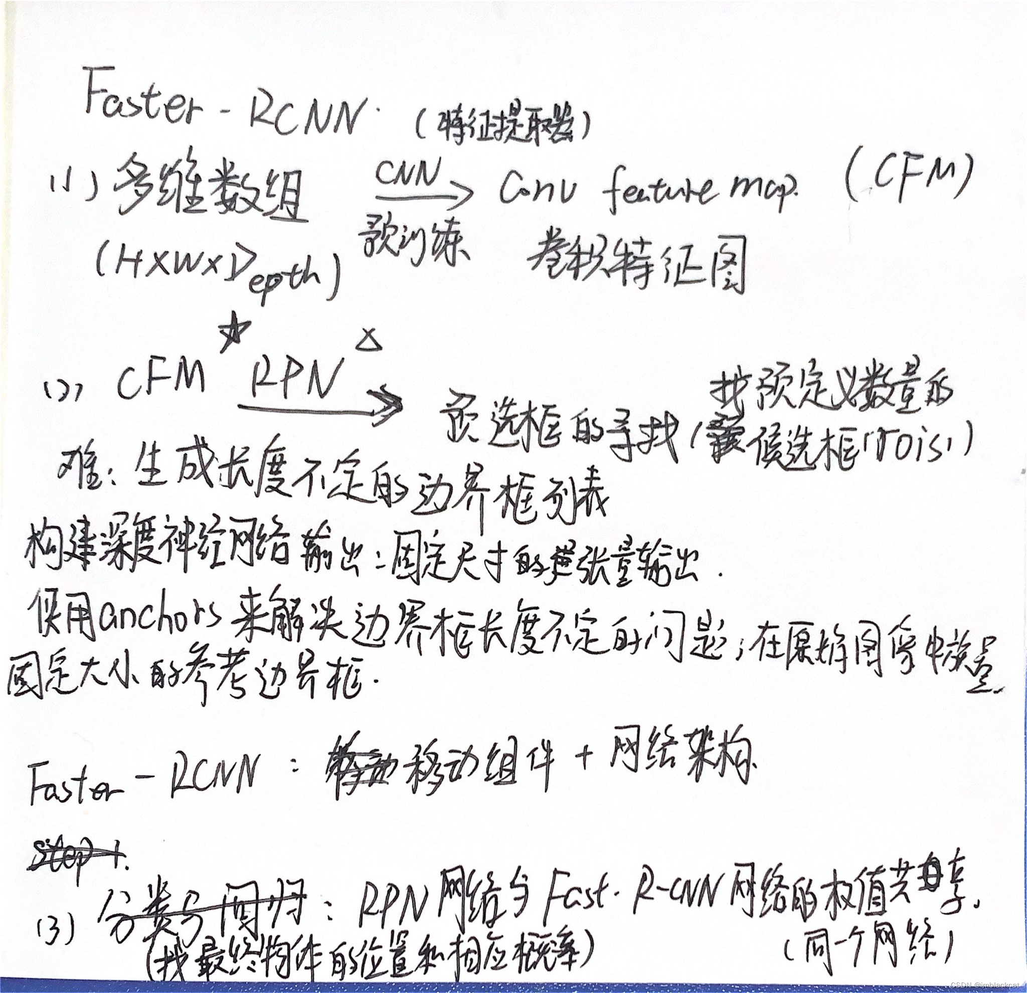【科研小小白】Faster R-CNN论文阅读笔记+与FAST RCNN区别对比+个人补充知识_fast rcnn和faster rcnn区别 ...