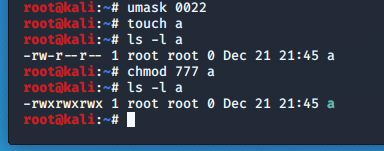 Kali linux文件的权限命令umask和chmod命令相关_kali中的chmod什么意思-CSDN博客