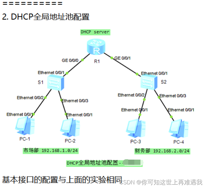 华为HCIA学习笔记：DHCP原理与配置_dhcp select global-CSDN博客