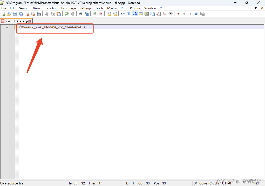 Visual Studio编译器中创建新源文件，自动添加----#define _CRT_SECURE_NO_WARNINGS 1_vs2020怎么创建源文件-CSDN博客