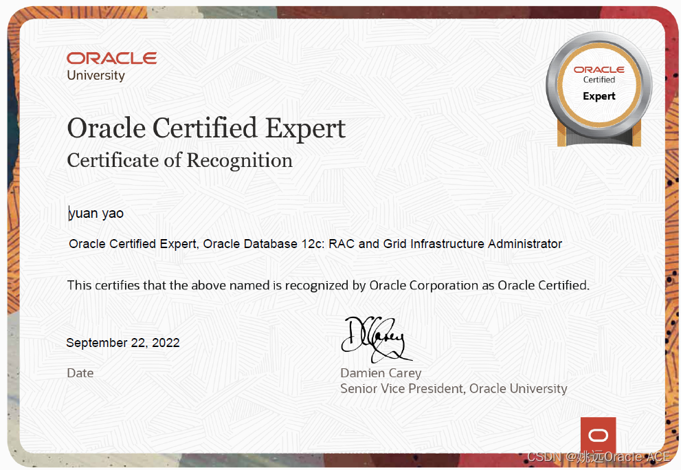 Oracle的最高认证并不是Oracle OCP或者OCM，而是......_oracle ace-CSDN博客