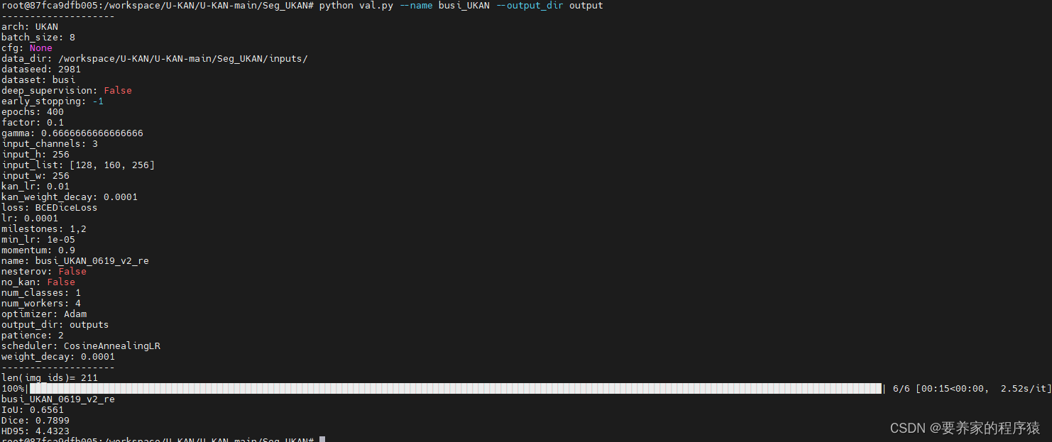U-KAN环境搭建&推理测试-CSDN博客