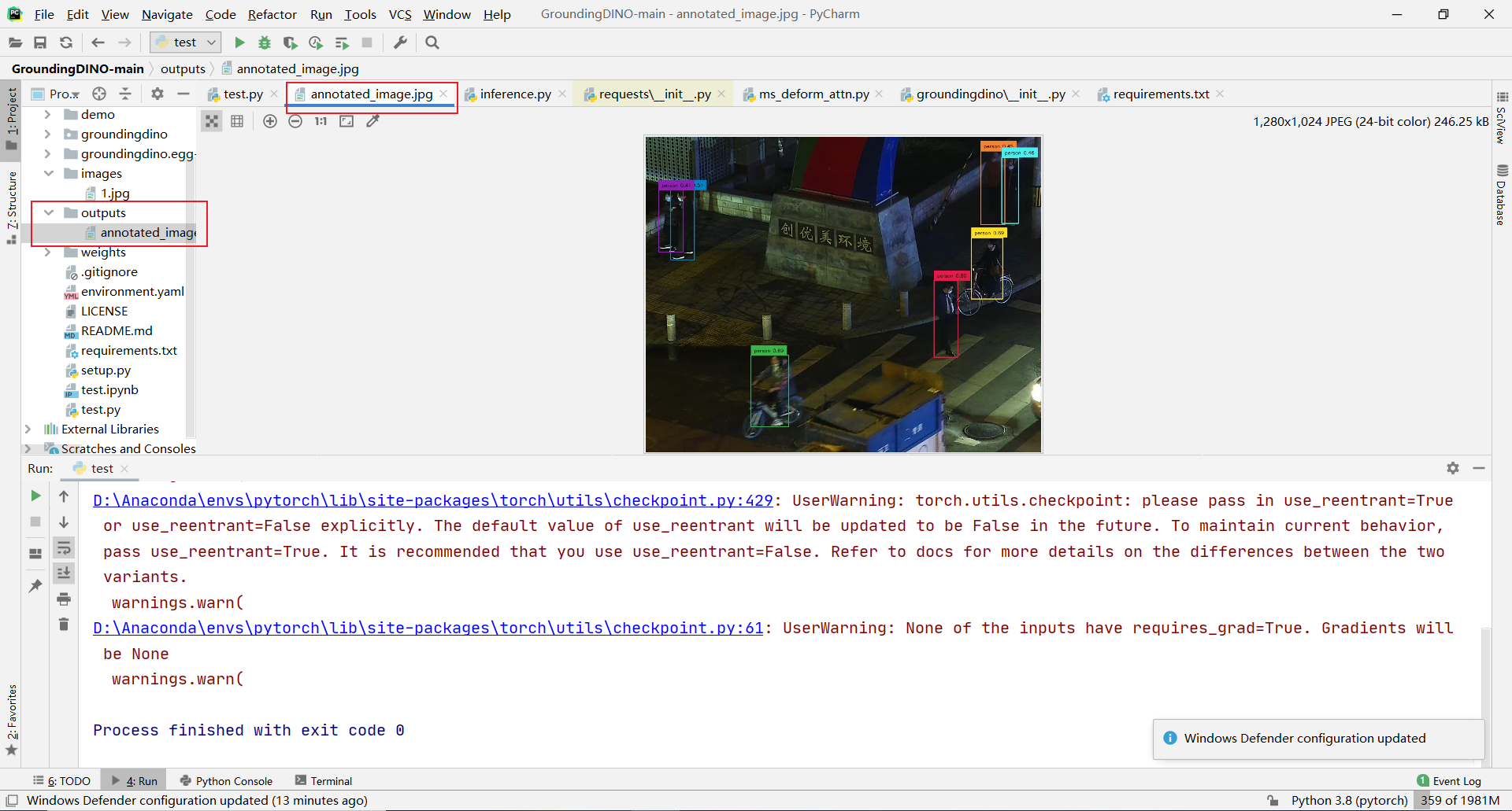 在Pycharm运行GroundingDINO_grounding dino如何用在自己的项目上-CSDN博客