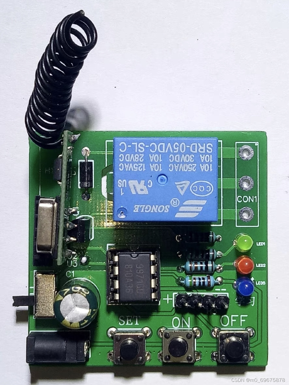 STC15F104W无线收发模块，源程序注释很详细，PDF格式说明书，可以学习20个遥控器，3个按键一个学习按键还有按键开和按键关 ...