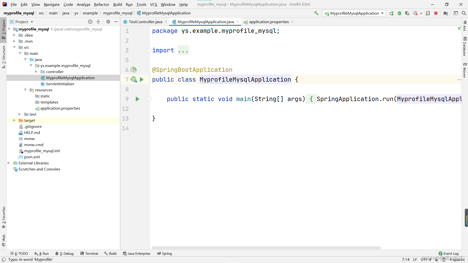 Springboot学习笔记1（idea快速创建项目，隐藏文件，运行项目，修改端口）springboot如何隐藏端口号 Csdn博客